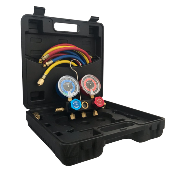 6851 R-1234yf Aluminum Manifold Gauge Set with Quick Couplers – FJC